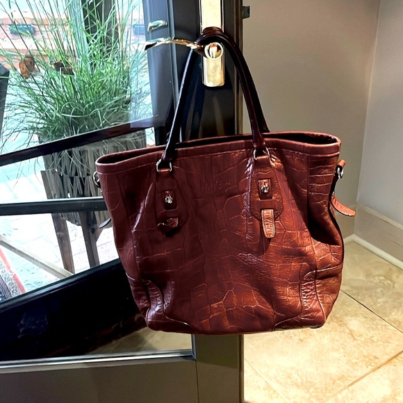 margot | Bags | Margot Croc Embossed Large Tote | Poshmark